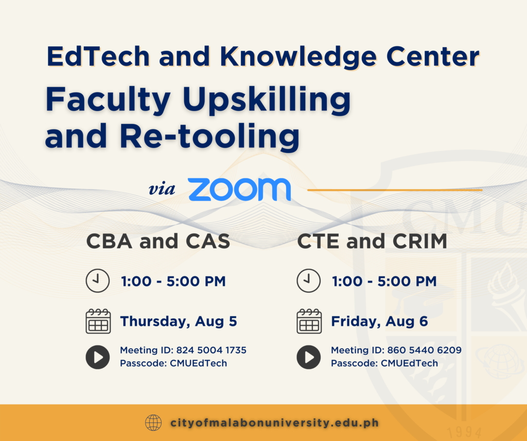 Faculty Upskilling and Re-tooling A.Y. 2021-2022 – City of Malabon ...