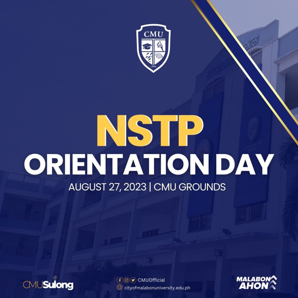 𝗡𝗦𝗧𝗣 𝗢𝗥𝗜𝗘𝗡𝗧𝗔𝗧𝗜𝗢𝗡 𝗗𝗔𝗬 𝟮𝟬𝟮𝟯 – City of Malabon University